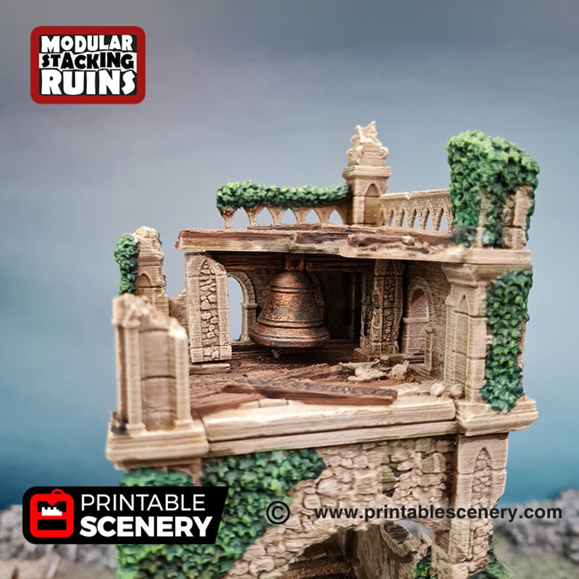 Shadowfey Bell Tower and Sept Dnd Miniature Terrain for Dungeons and ...