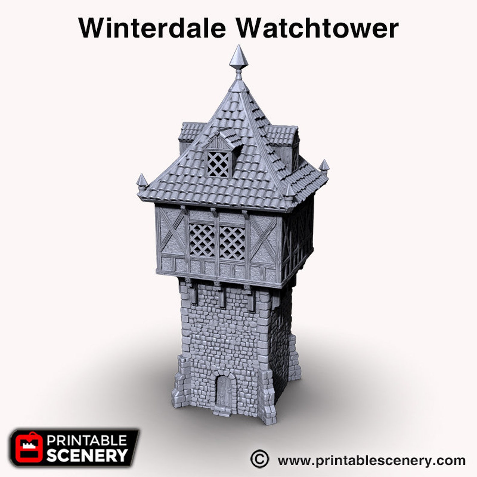 Winterdale Watchtower Dnd Miniature Terrain for Dungeons and - Etsy