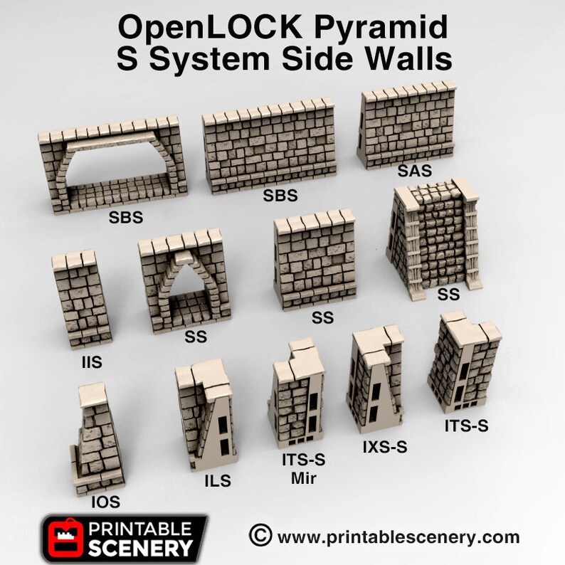 Modular Pyramids Tiles Dnd Miniature Terrain for Dungeons and Dragons ...