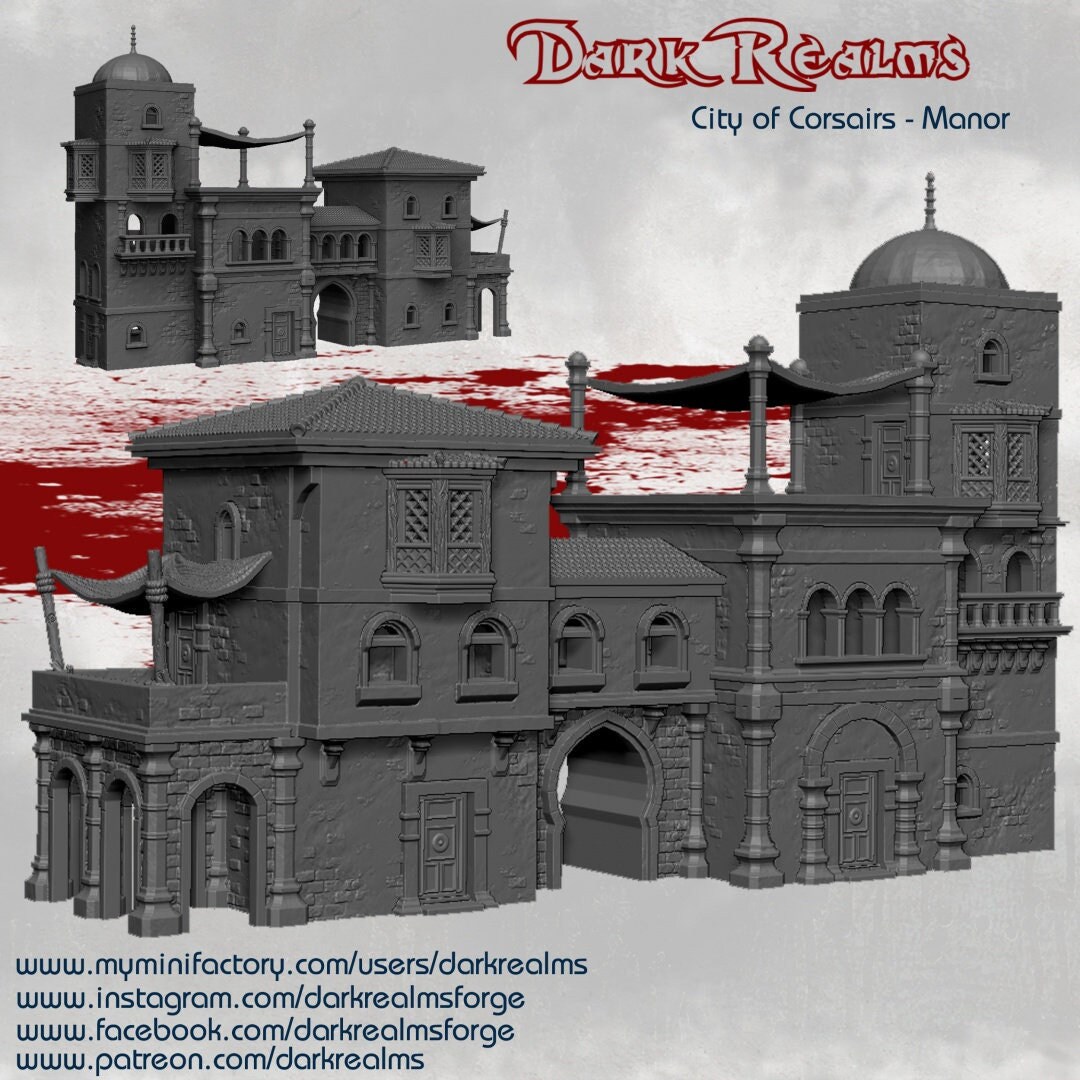 Dark Realms Corsairs Manor Dnd Miniature Terrain for Dungeons and ...