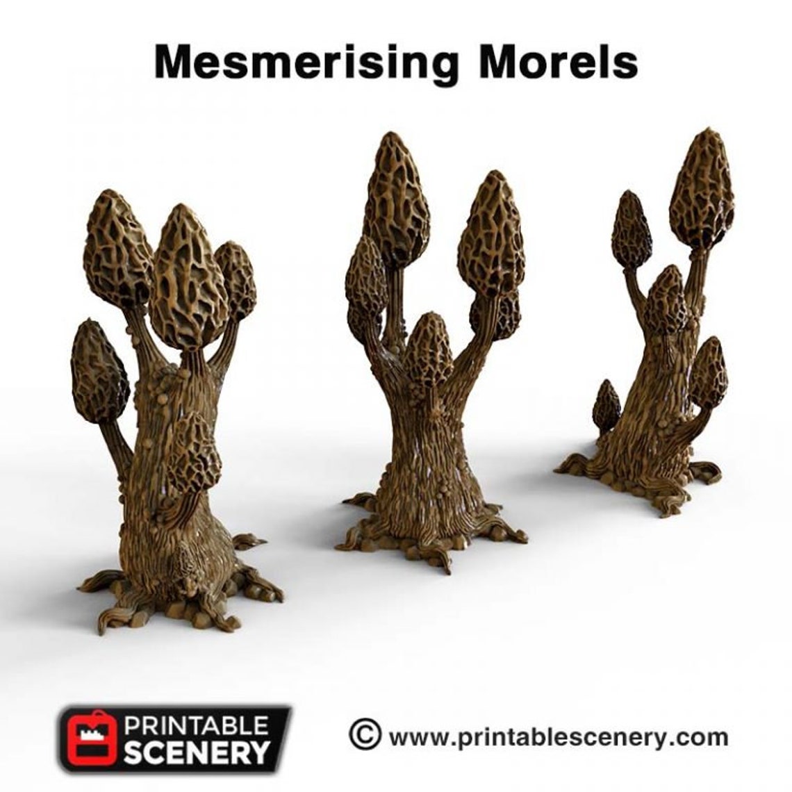 Dnd Terrain Mesmerising Morels Mushrooms Goblin Dwarve Elves - Etsy