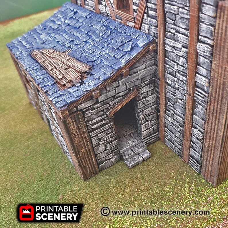 Stone Barn Tiles Dnd Miniature Terrain Dungeons and Dragons - Etsy
