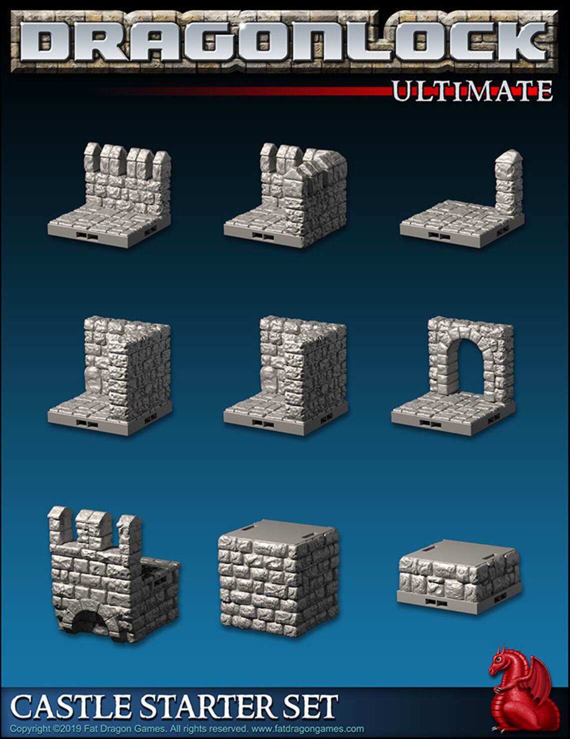 Dnd Terrain Castle Set Dnd Terrain Pathfinder D and D - Etsy