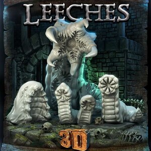 15mm 28mm 32mm Dnd Miniature Leeches | D&D Terrain, Dungeons and ...