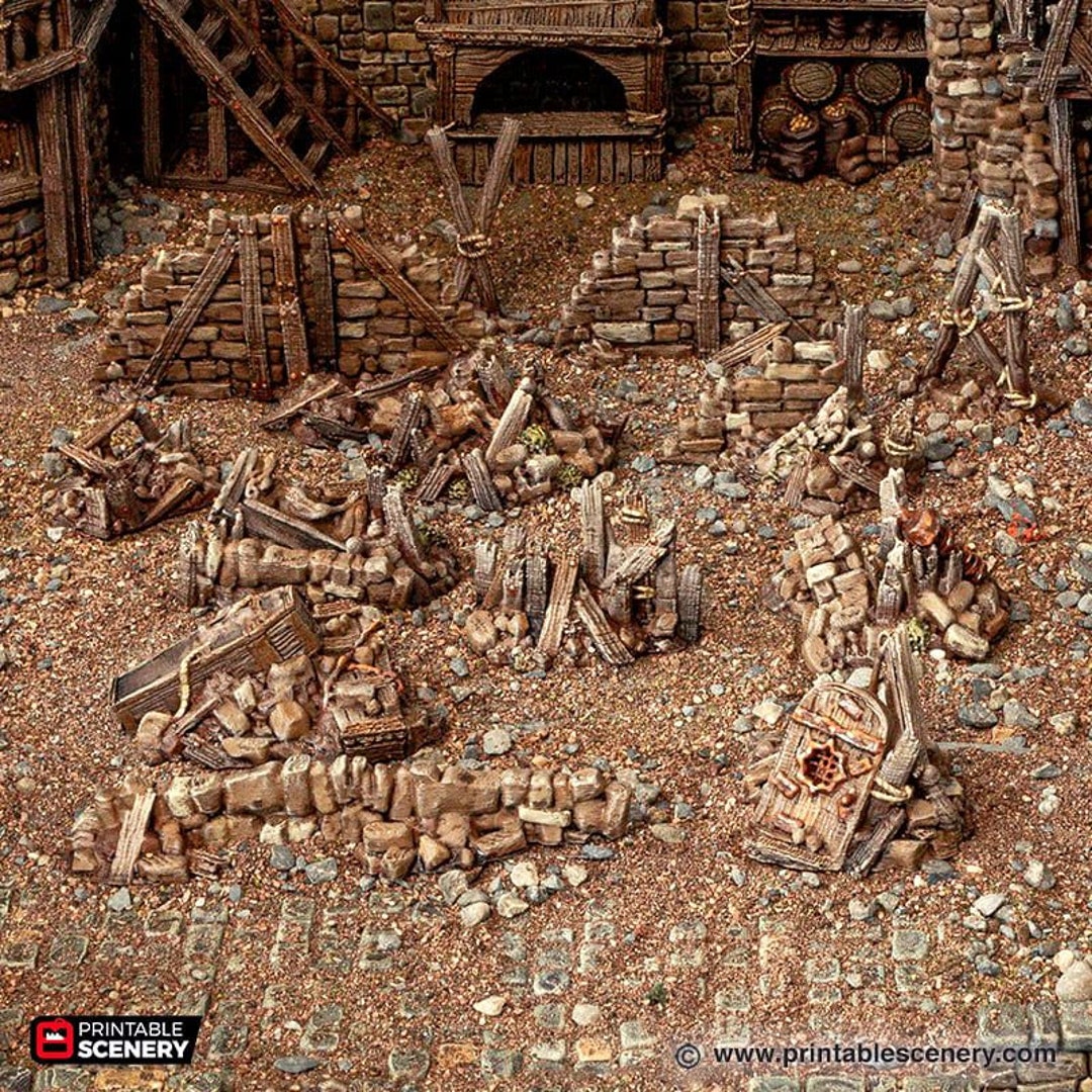 Rubble Piles and Scatter Dnd Terrain, Dungeons and Dragons Terrain ...