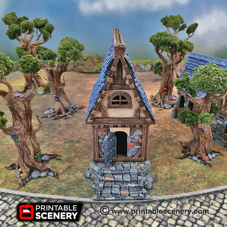 Winterdale Small Cottage Dnd Miniature Terrain for Dungeons - Etsy
