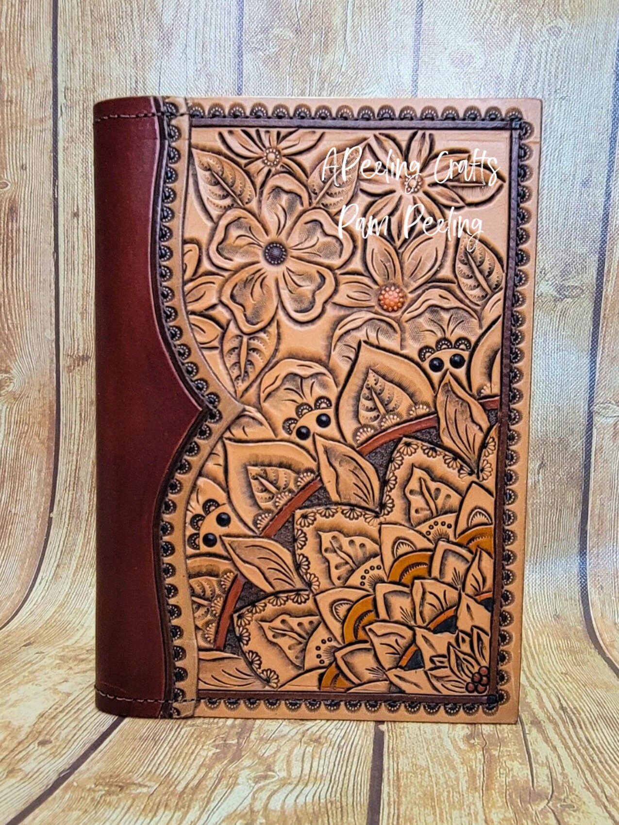 Tooled Leather Journal Cover - Etsy