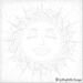 Madame Sun Coloring Page - Etsy