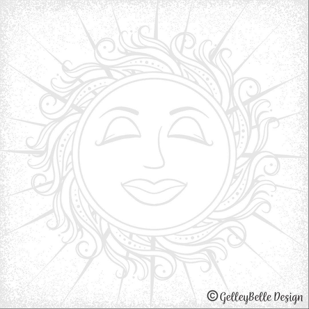 Madame Sun Coloring Page - Etsy