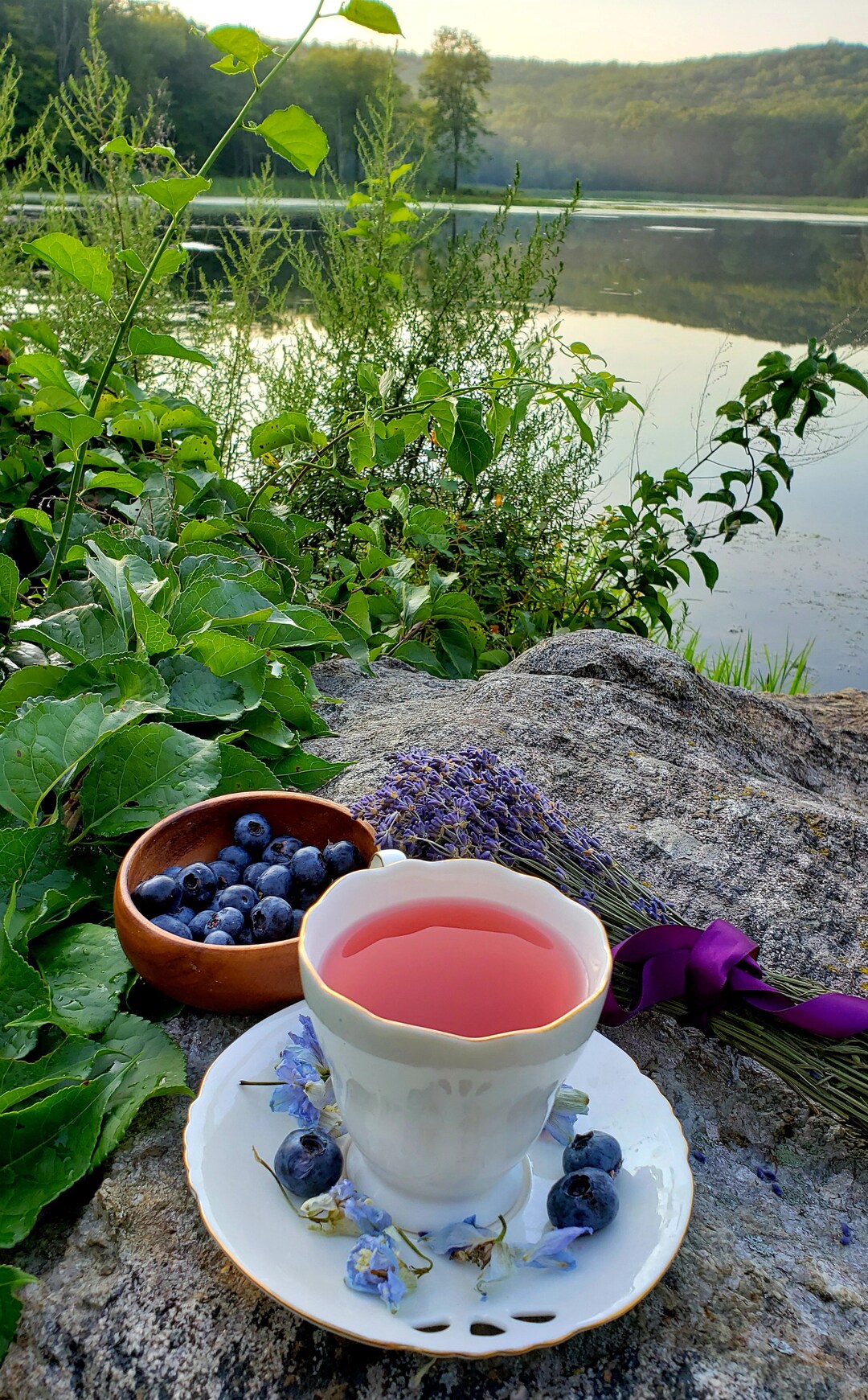 Once Upon A BLUEBERRY MOON ~ Organic Herbal Tea Mix ~ Blueberry ...