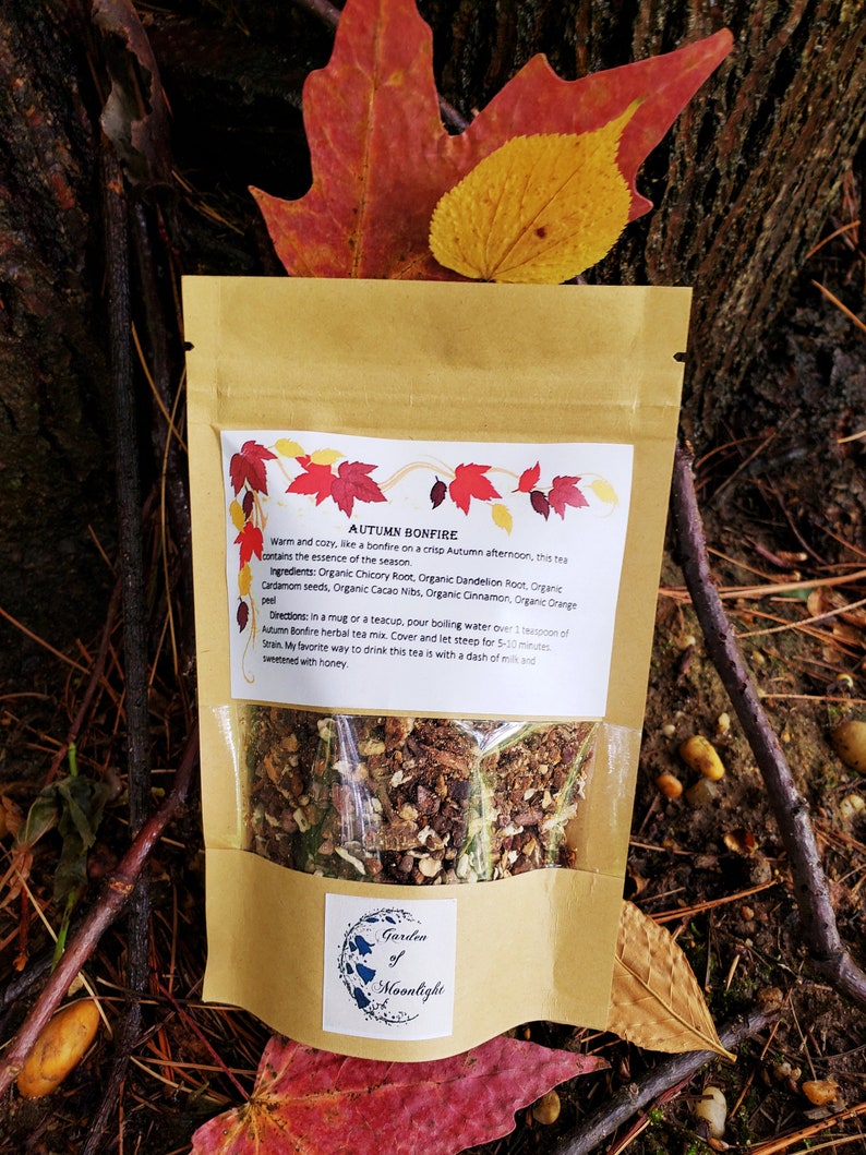 AUTUMN BONFIRE ~ Organic Herbal Tea ~ Warm and Spicy Autumn Tea ...