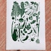Vegetables Linocut Print-garden Vegetable Print-garden Art-grow Your ...