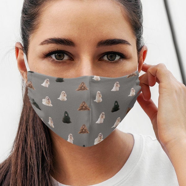 Cocker Spaniel Face Mask - Etsy