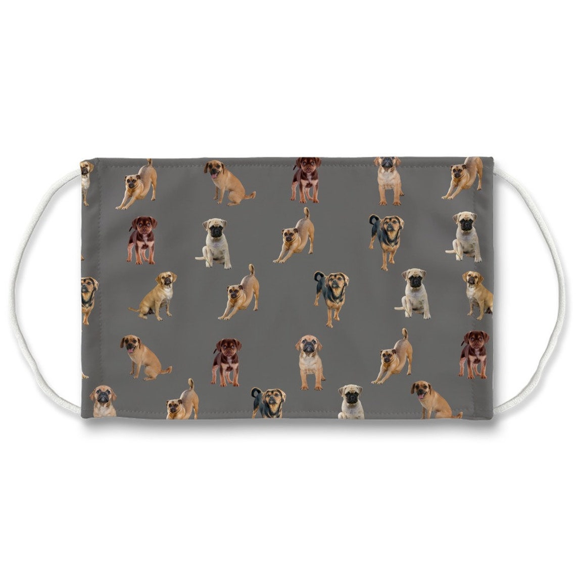 Puggle Prints Puggle Face Mask Puggle Gifts Puggle Mask | Etsy