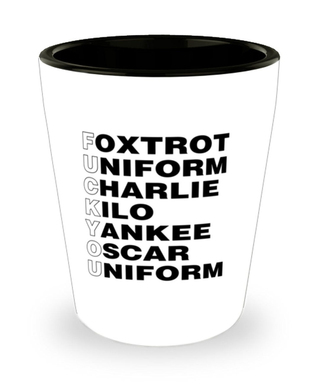 Military Alphabet Foxtrot Funny Shot Glass Mug - Etsy