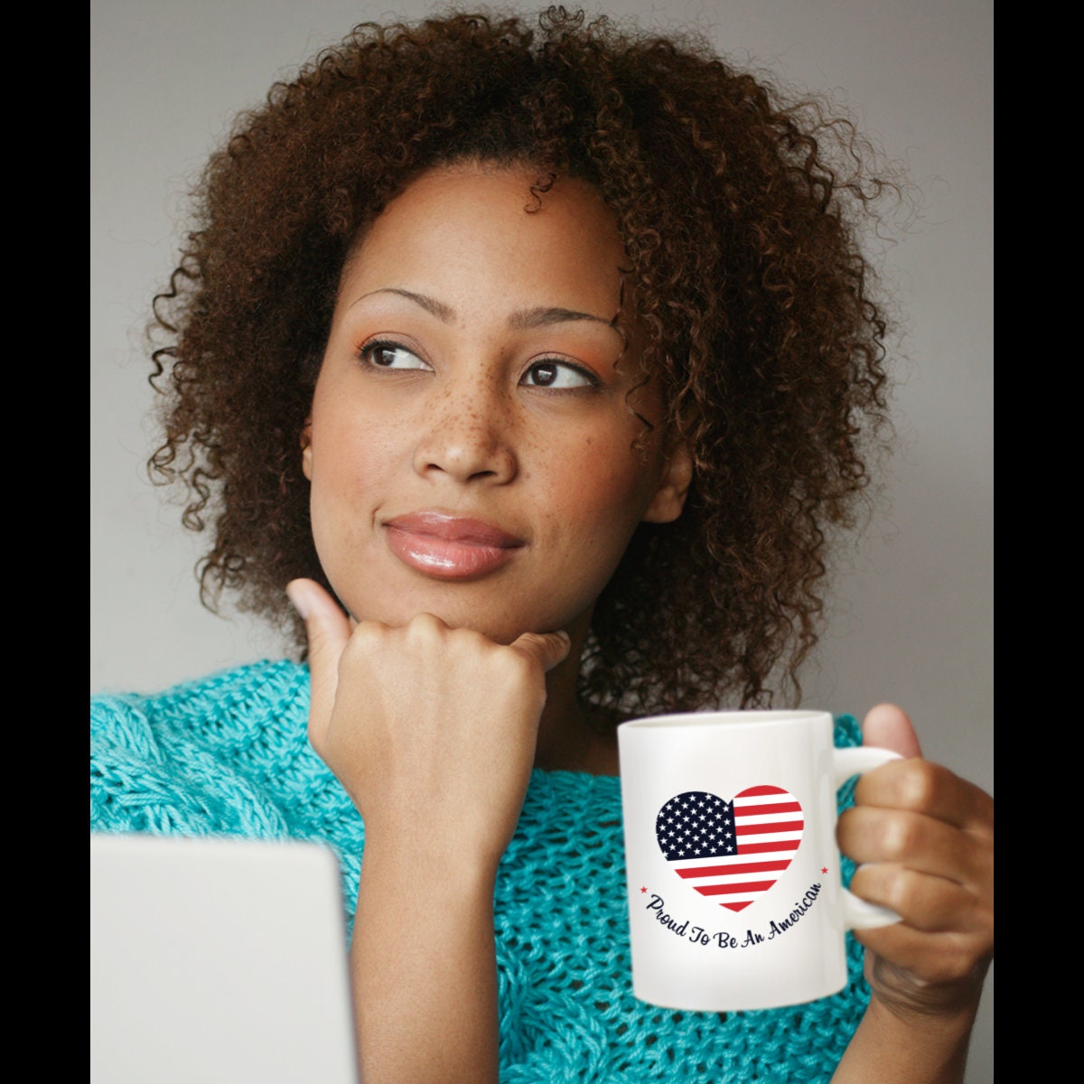 Proud American Mug Proud to Be an American Independence Day | Etsy