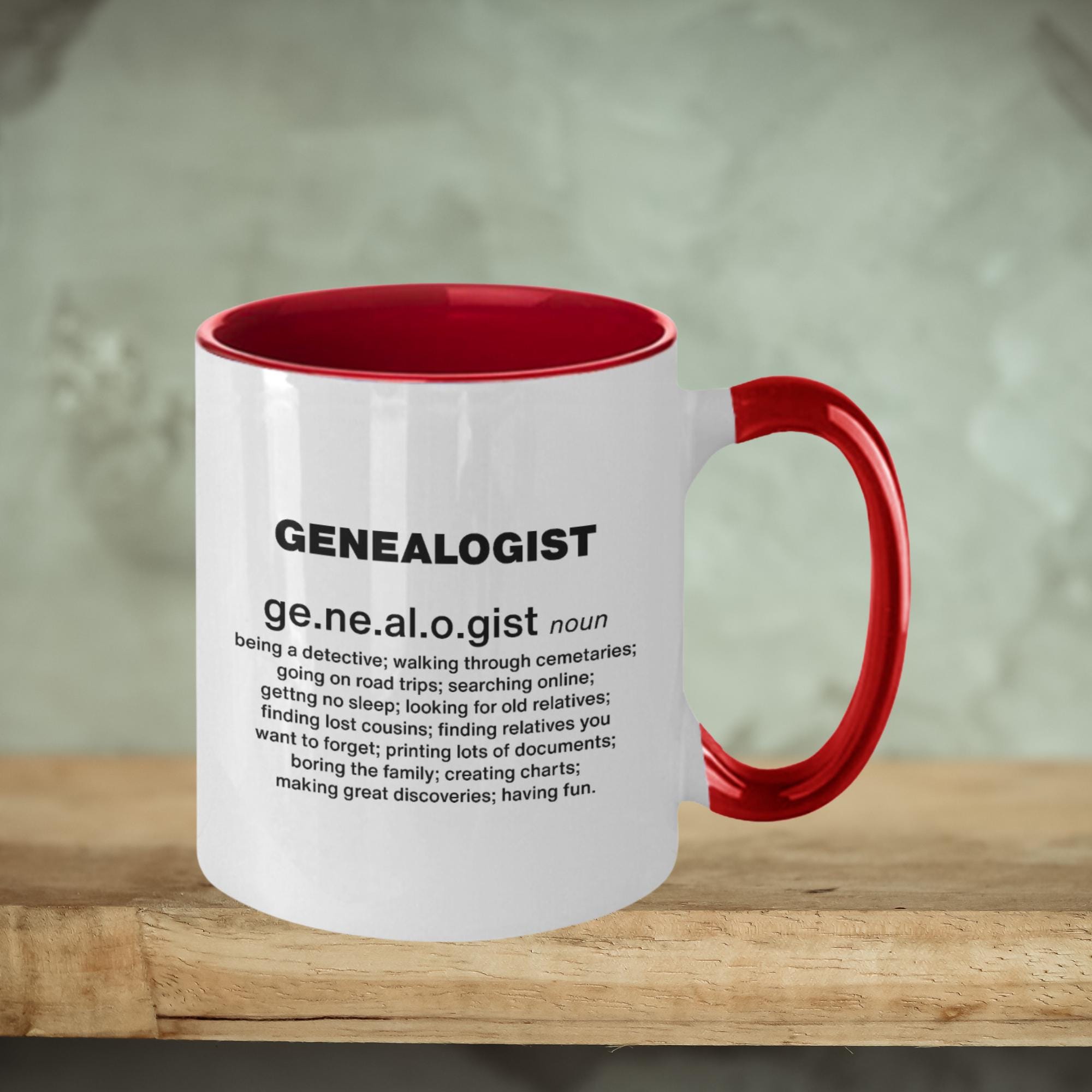 Genealogist Definition Coffee Mug - Funny Family History Gift - Etsy UK
