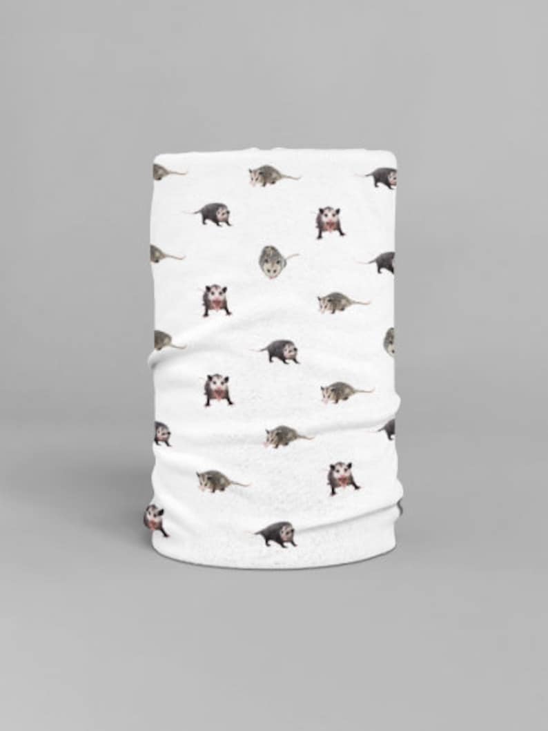 Opossum Neck Gaiter| Wildlife Animal UPF 50 Face Covering Scarf ...