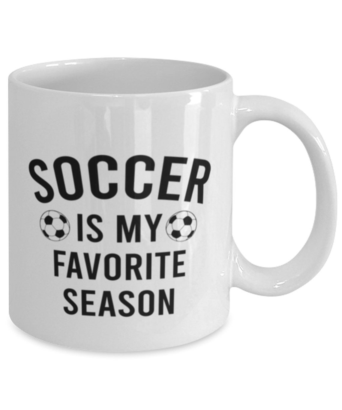 Soccer Player Coffee Mug Soccer Is My Favorite Season | Etsy