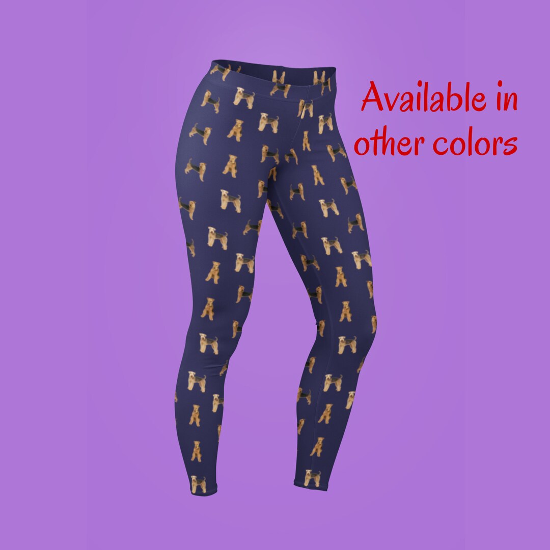 Legging for Airedale Terrier Lovers, Airedale Terrier Gift, Airedale ...