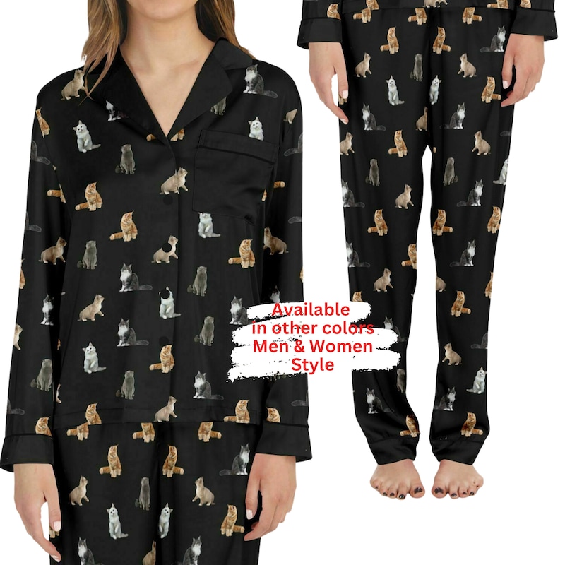 Matching Kitty Pajamas - Etsy
