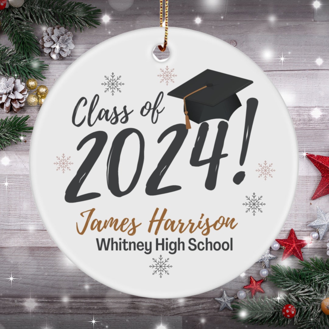 Class of 2024, Class of 2025 Graduation Ornament, Personalized Senior ...
