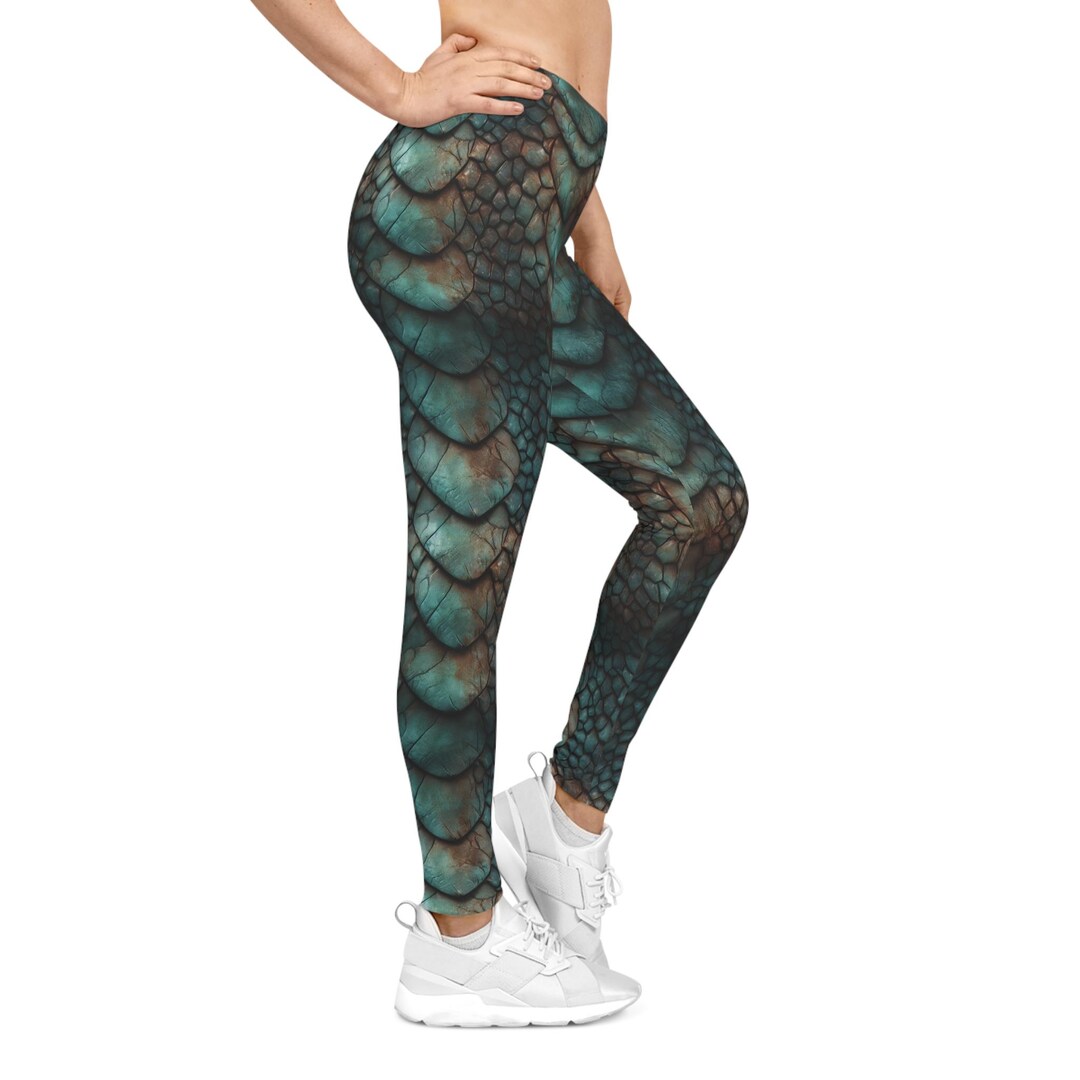 Dragon Scale Leggings: Reptile Fantasy Yoga Pants - Etsy