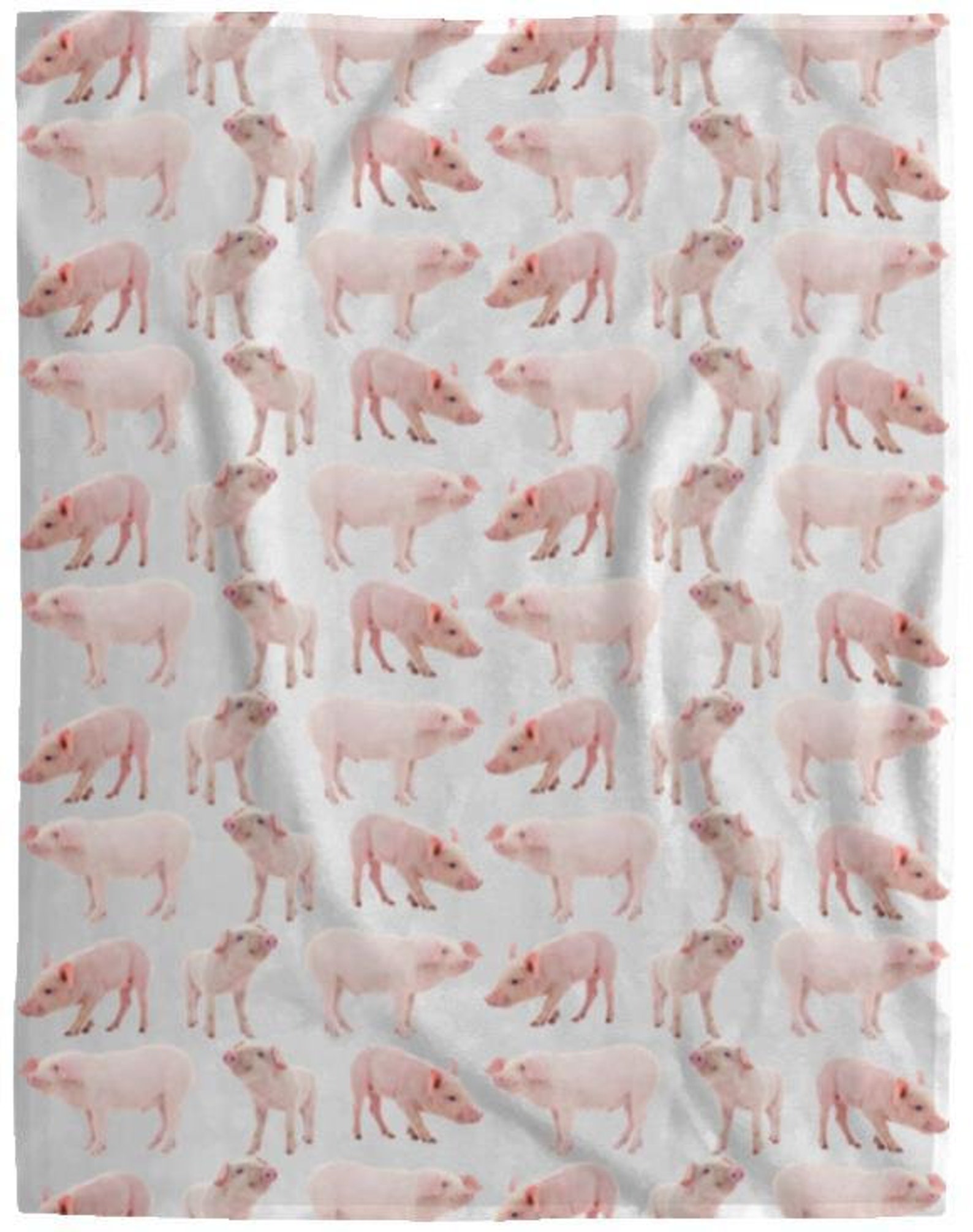 Pig Blanket Pig Cozy Fleece and Mink Sherpa Blanket Pigs | Etsy