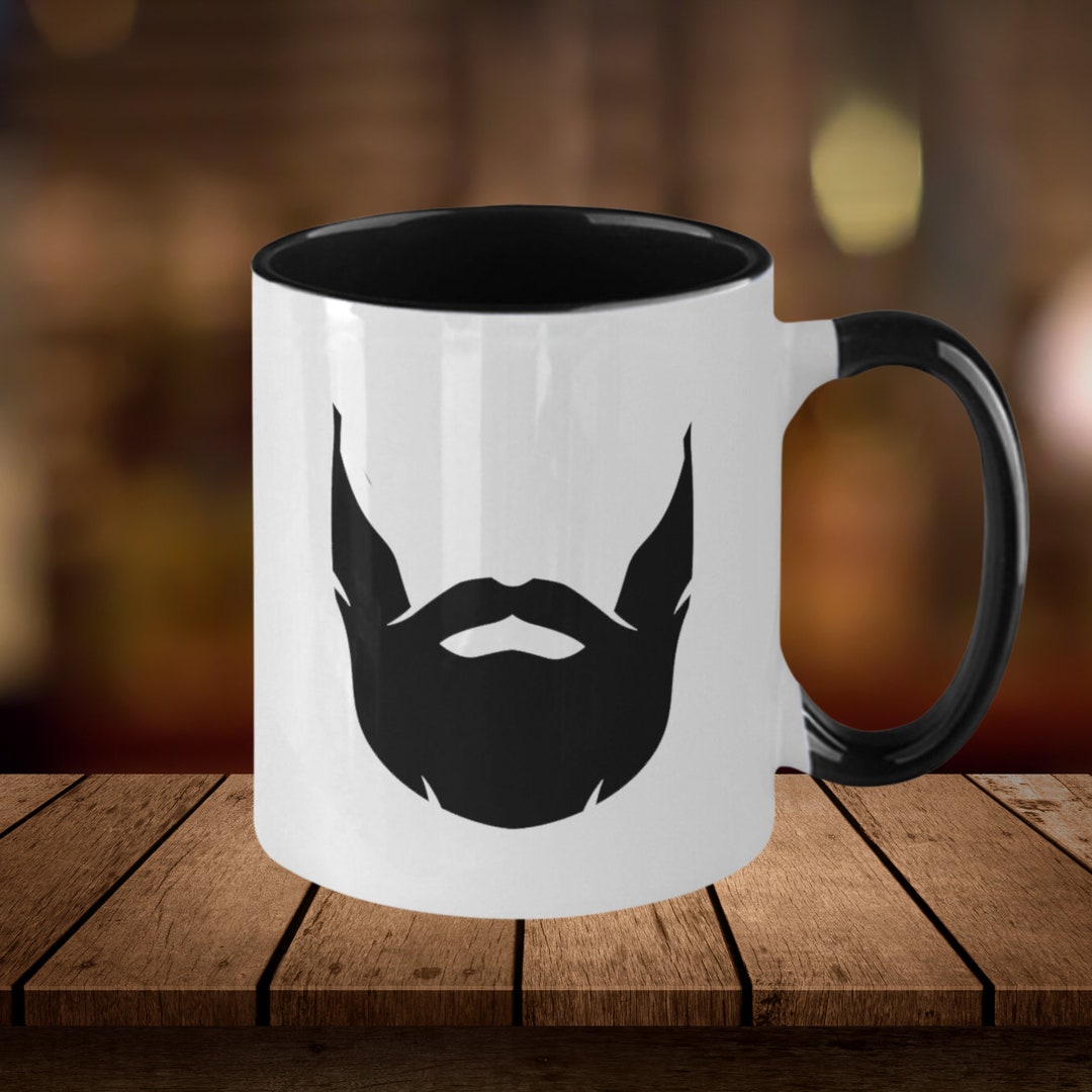Beard Coffee Mug, Funny Bearded Dad Gift, Fathers Day Coffee Cup, Beard ...