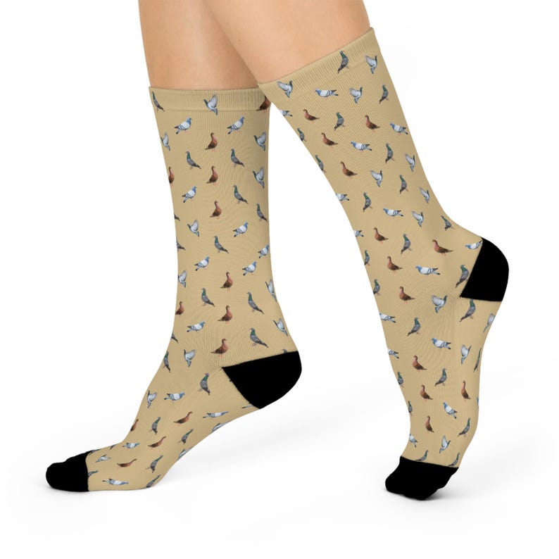 Pigeon Socks: Unisex Bird Crew Socks - Soft & Cozy - Etsy