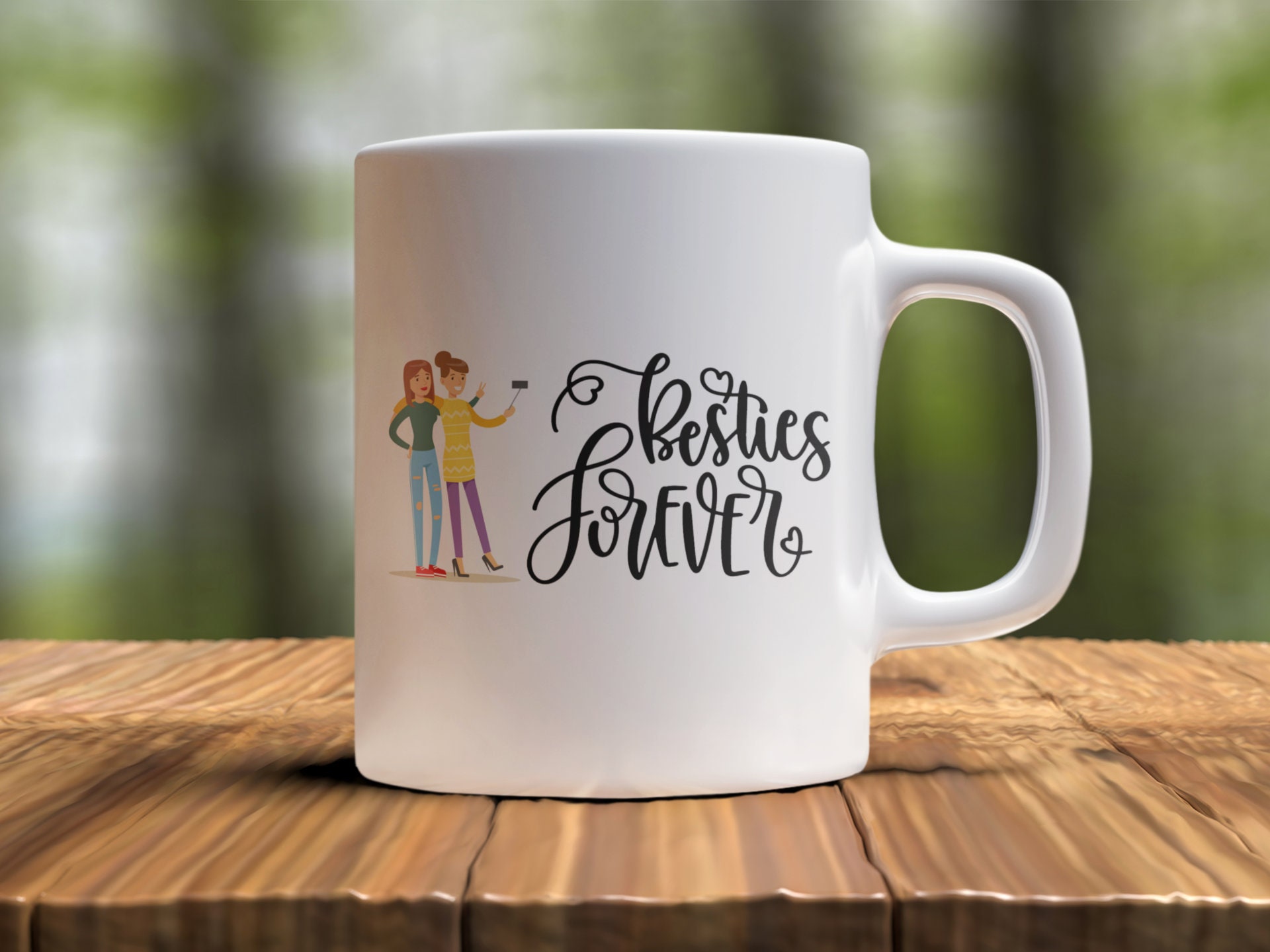 Bestie Coffee Mug Bestie Forever Best Friend Mug Gift For | Etsy