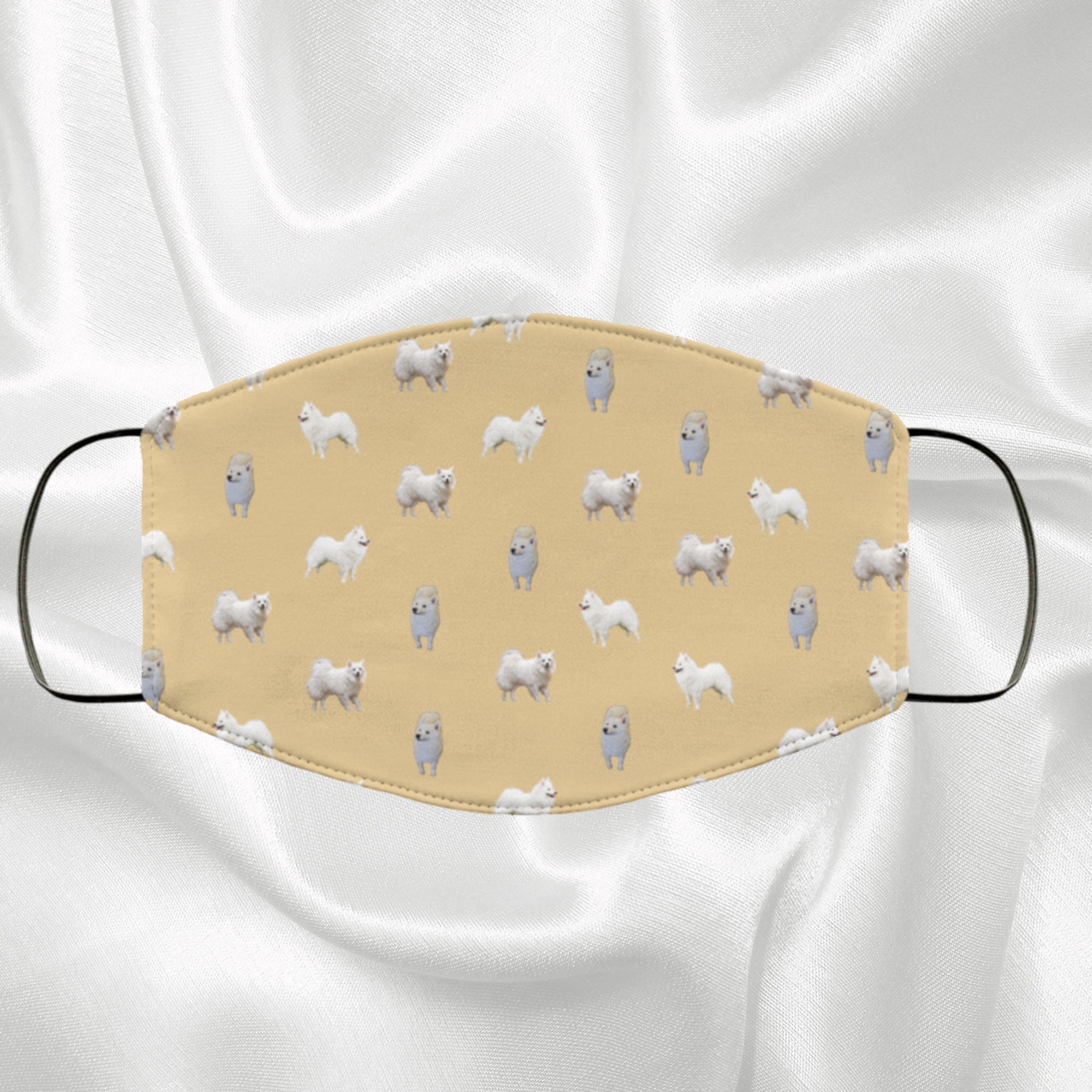 American Eskimo Dog Face Mask Eskimo Dog Print Mask Eskimo - Etsy