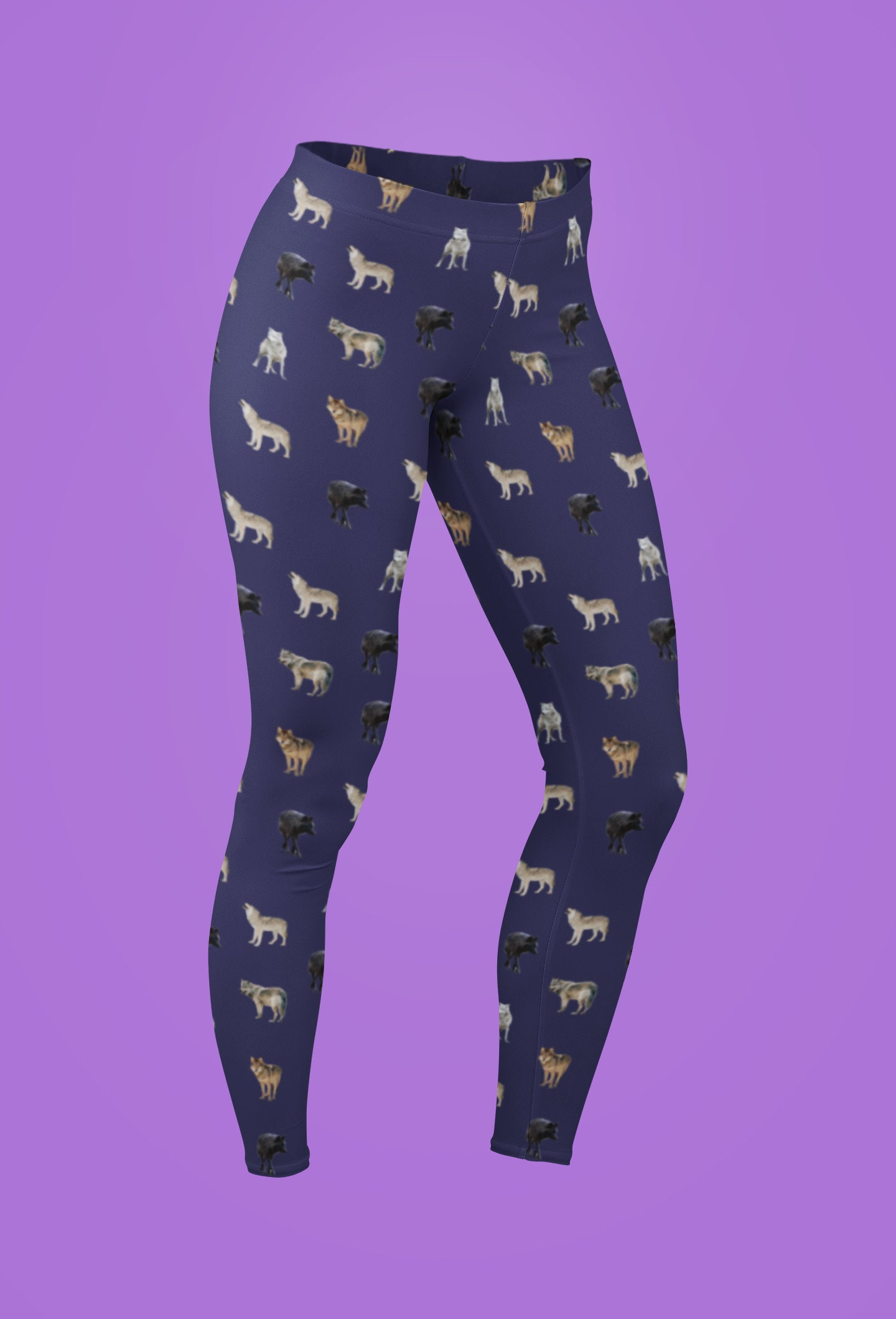 Wolf Pattern Legging Pants Wolf Lovers Gift Wolf Mom Wolf - Etsy UK