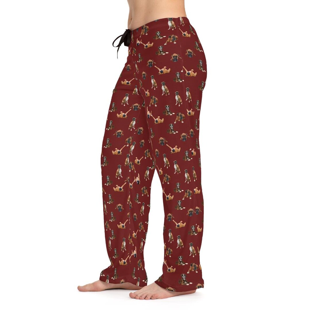 Boxer Dog Pajama Pants: Custom Color Pet Lover Sleepwear - Etsy