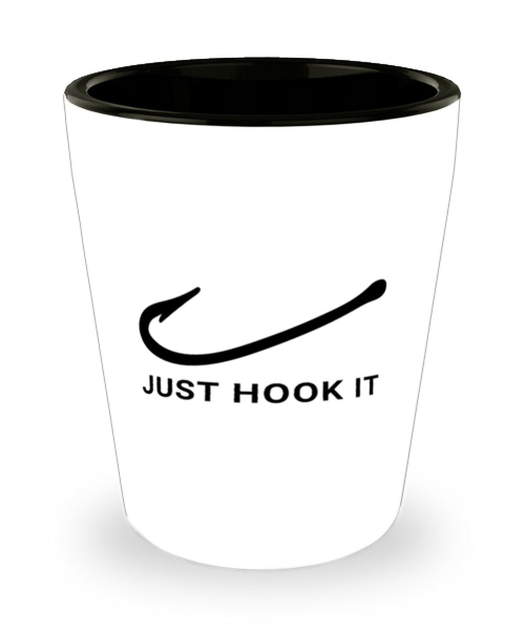 Just Hook It Fishing Shot Glass: Minimalist Angler Gift - Etsy