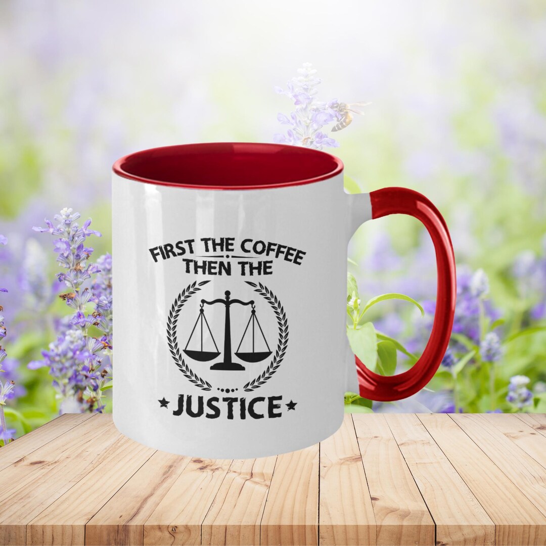 Lawyer Coffee Mug: Funny Legal Gift - Scales of Justice - Etsy