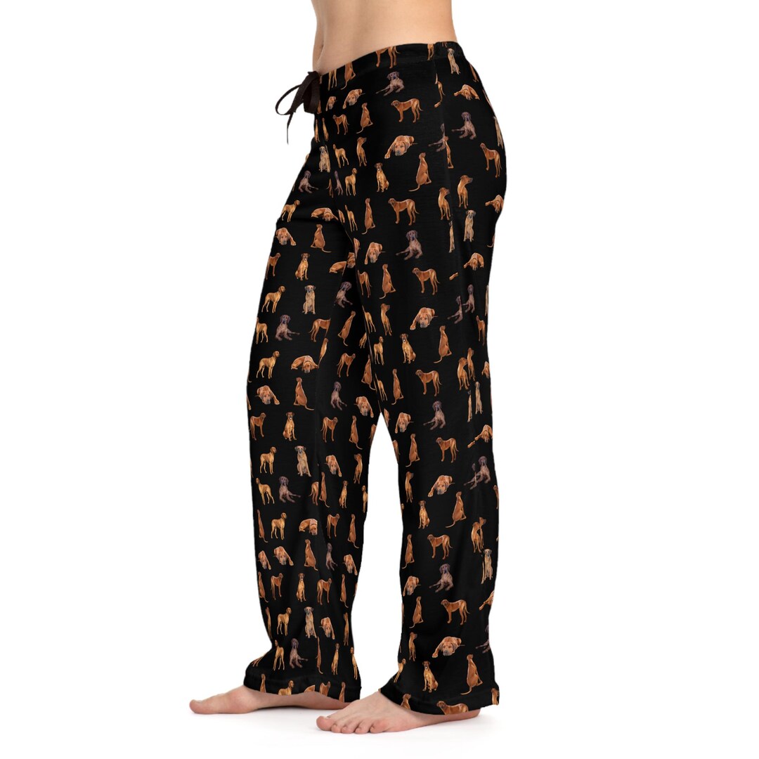 Rhodesian Ridgeback Dog Pajama Pants for Women and Men, Customizable ...