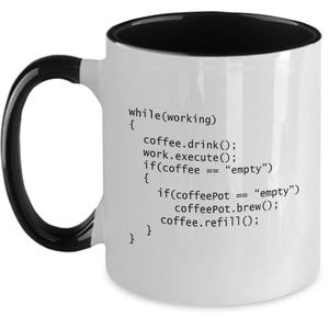 Programmer Coffee Mug - C++ Program, Nerd Humor Mug, Java Programming Coding Computer Science ...