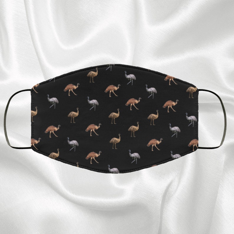 Emu Face Mask Emu Print Emu Bird Lover Gift Idea Emu Mom - Etsy