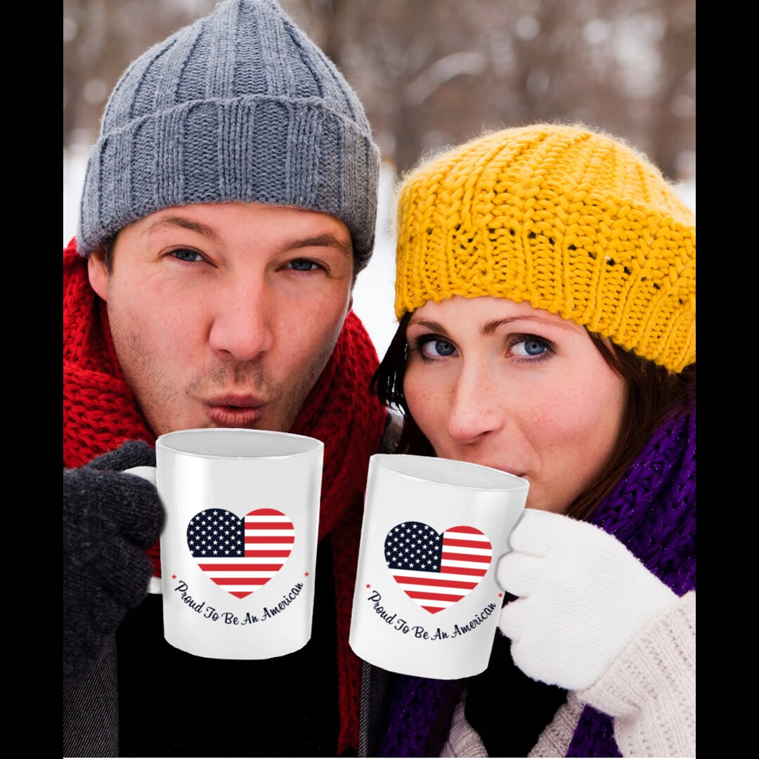 Proud American Mug Proud to Be an American Independence Day - Etsy