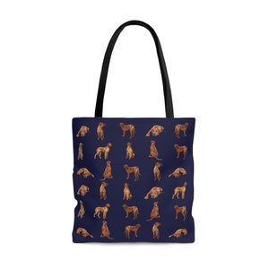 Rhodesian Ridgeback Tote Bag, Rhodesian Dog Print Weekender Tote ...