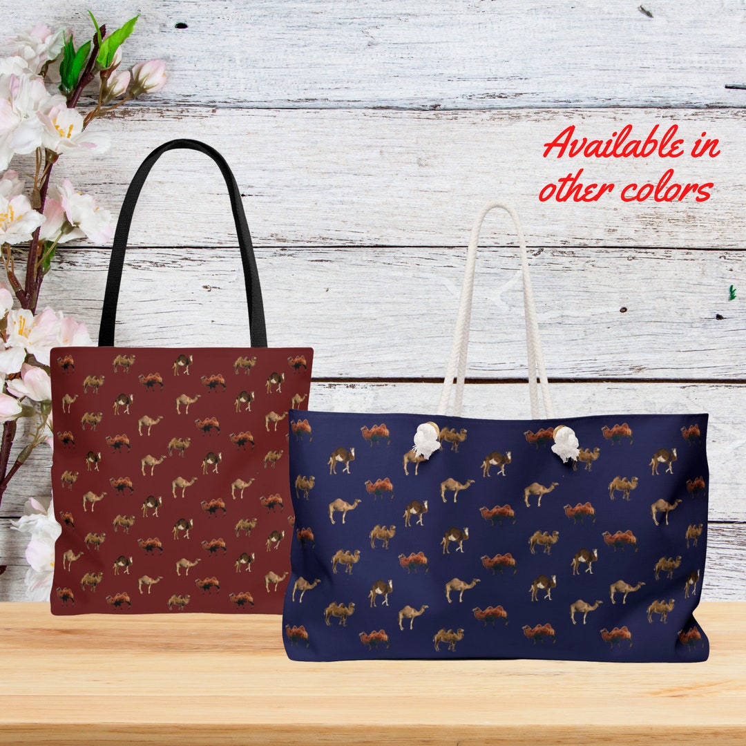 Camel Tote Bag, Weekender Bag, Aesthetic Tote Bag, Beach Bag Tote, Mom ...