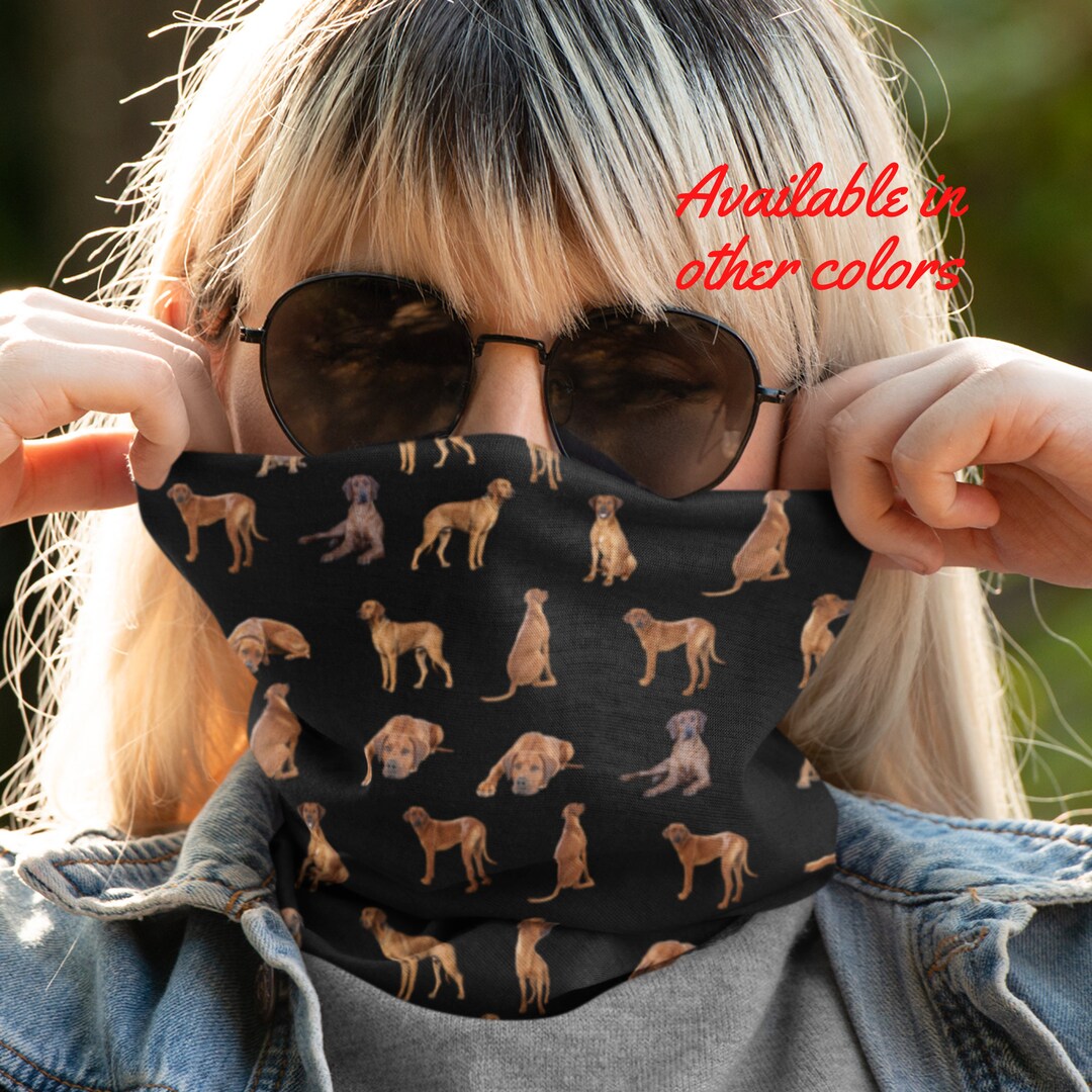 Rhodesian Ridgeback Print Neck Gaiter: Sports Sun Guard Scarf - Etsy