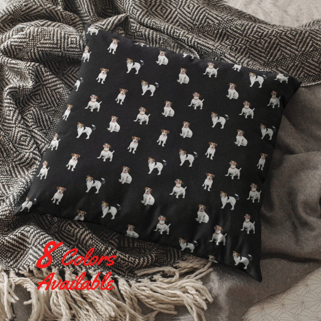 Jack Russell Dog Throw Pillow, 18x18 Dog Lover Gift With Insert, All ...