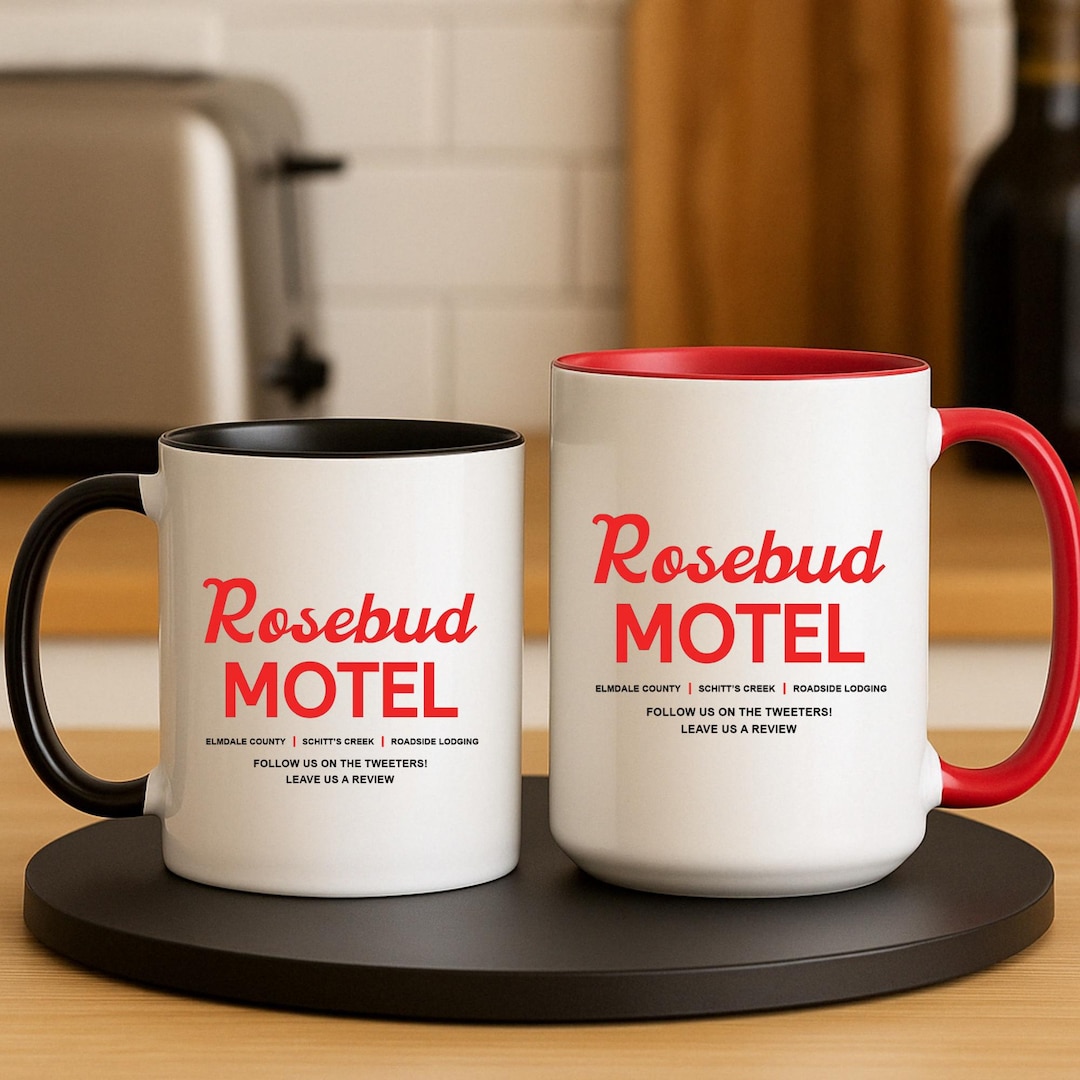 Schitt's Creek Rosebud Motel Mug, Funny Creek Fan Gift, David Rose ...