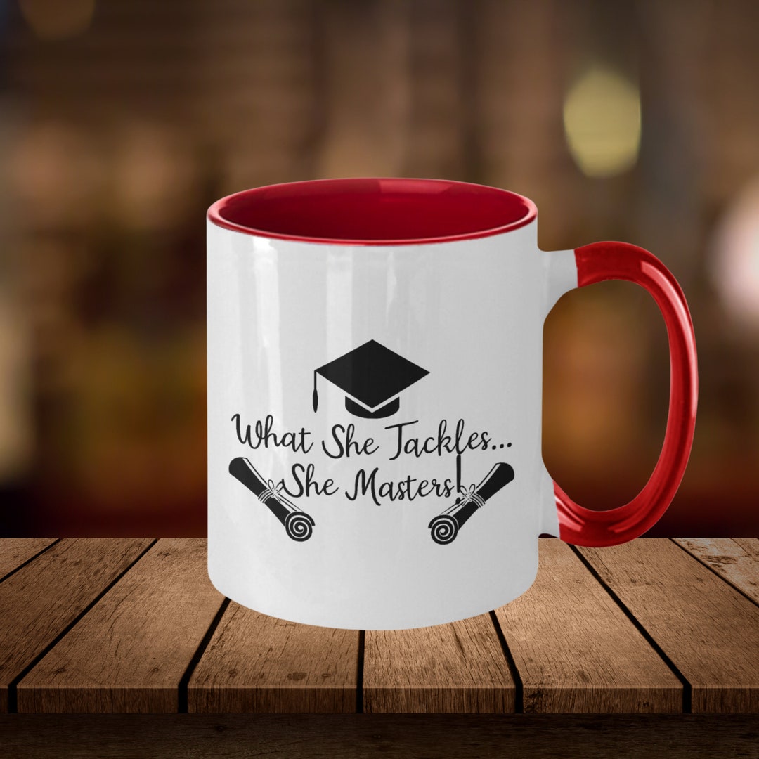 Masters Degree Graduation Coffee Mug - Inspirational MBA Gift - Etsy