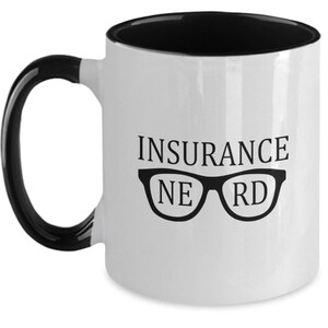 Insurance Agent Funny Coffee Mug - Insurance Nerd - Etsy
