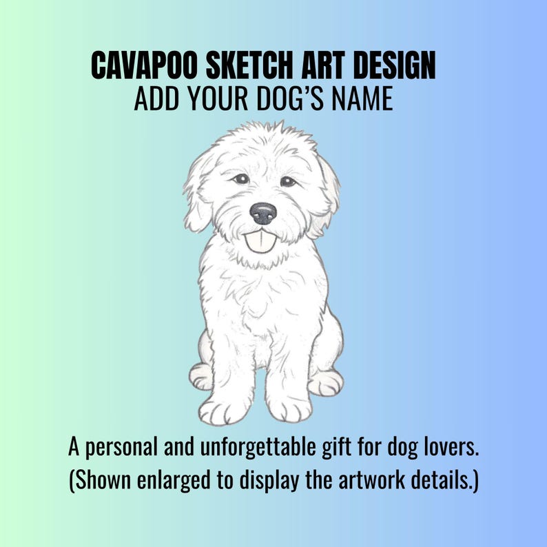 Custom Cavapoo Pajama Pants – Personalized Dog Sketch Art Sleepwear ...