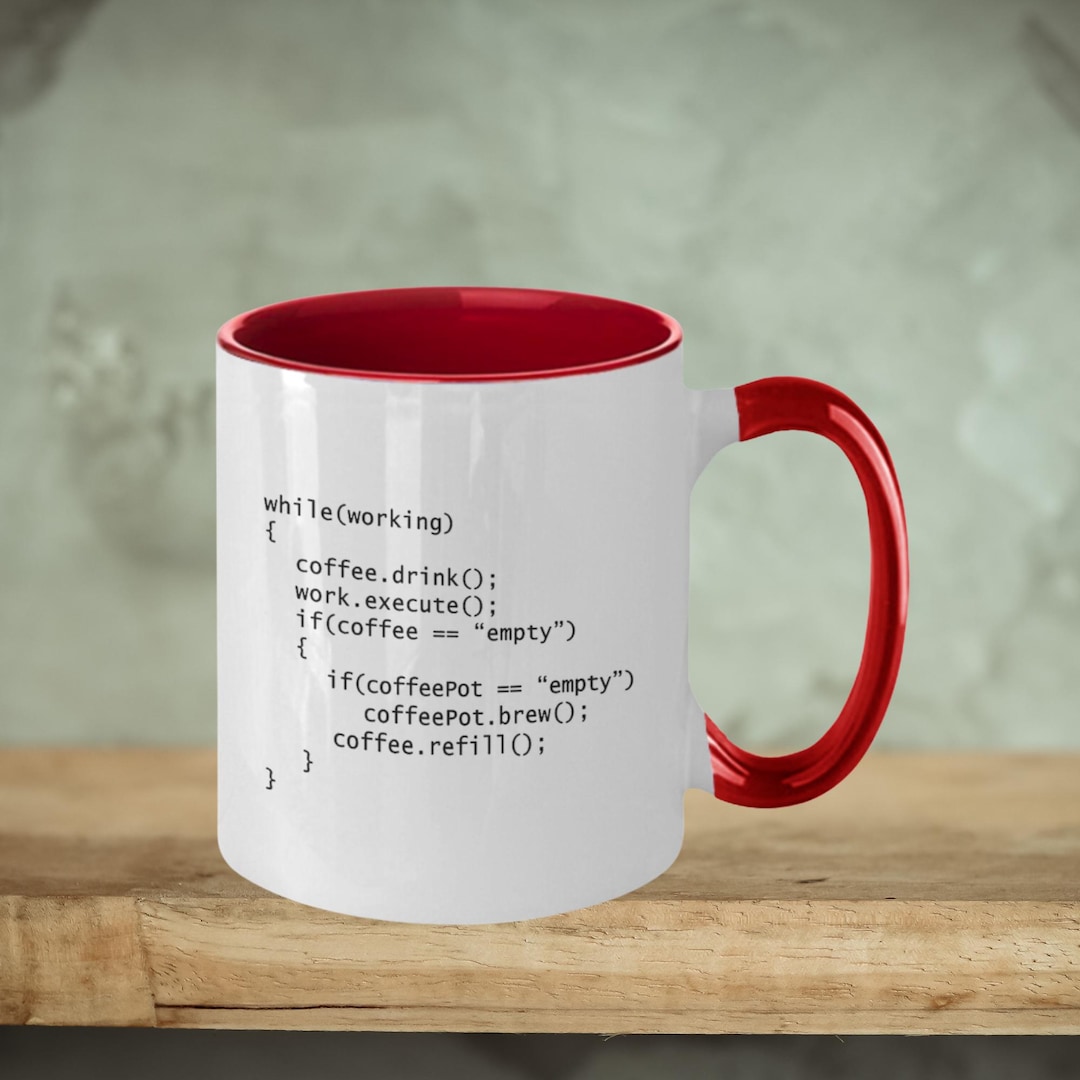 Programmer Coffee Mug C Program Nerd Humor Mug Java Programming Coding Computer Science