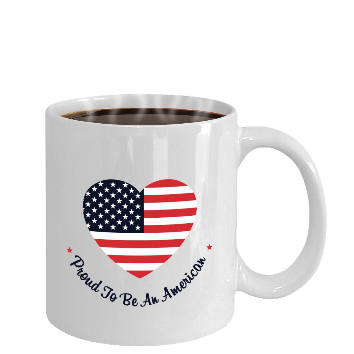 Proud American Mug Proud to Be an American Independence Day | Etsy
